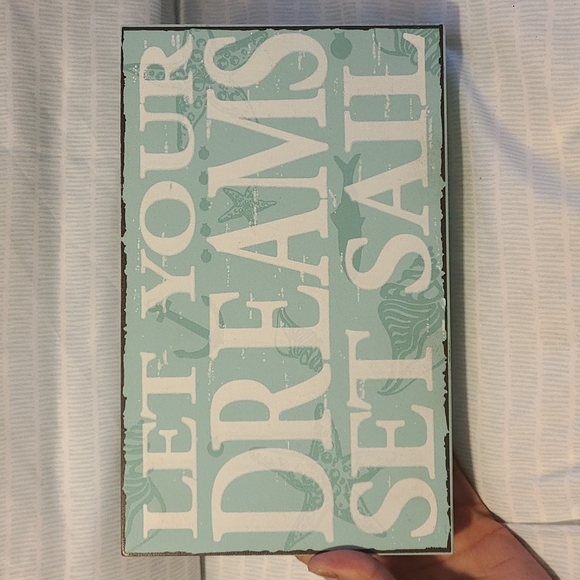 Wall Decor | Let Your Dreams Set Sail Wall Art | Poshmark